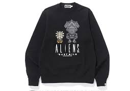 BAPE Alien Milo & Alien Queen Crewneck